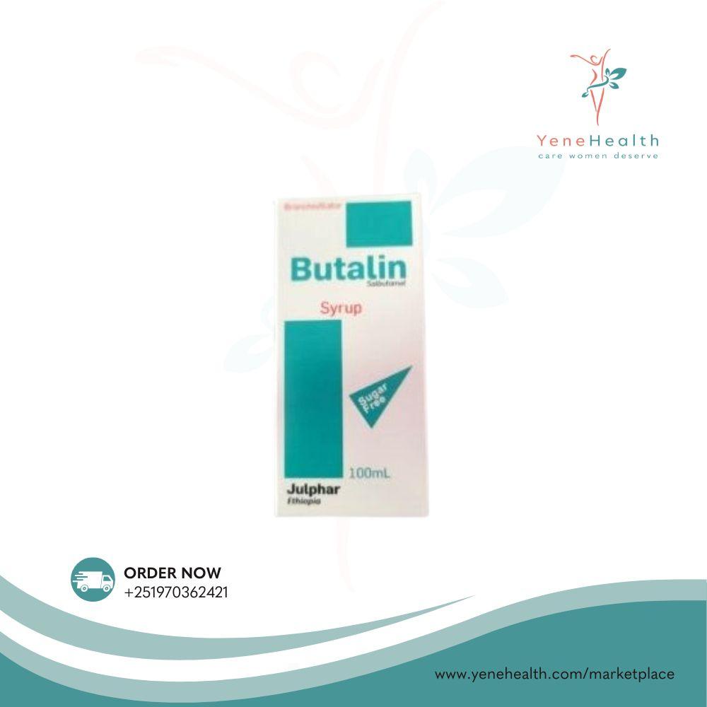 YeneHealth Marketplace - Butalin Syrup (Salbutamol )100 ml