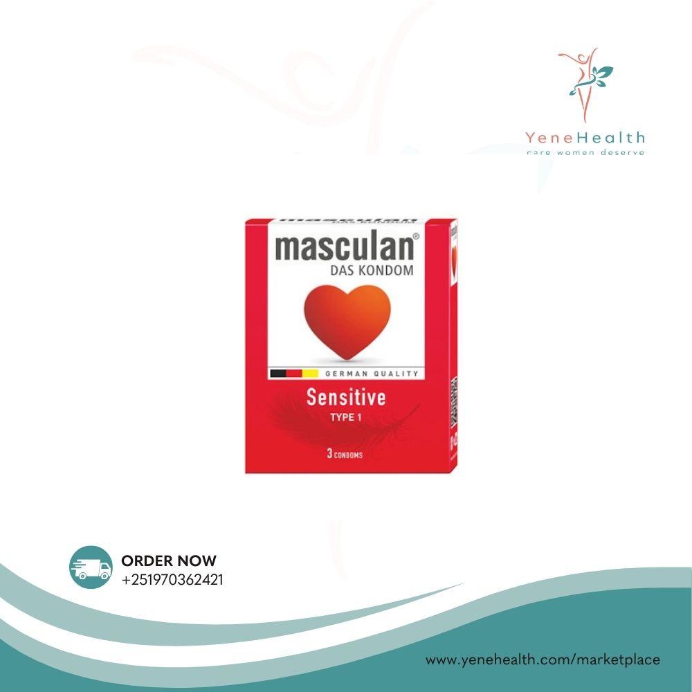 YeneHealth Marketplace - Masculan Condom Sensitive of 3 Pcs *16 pk