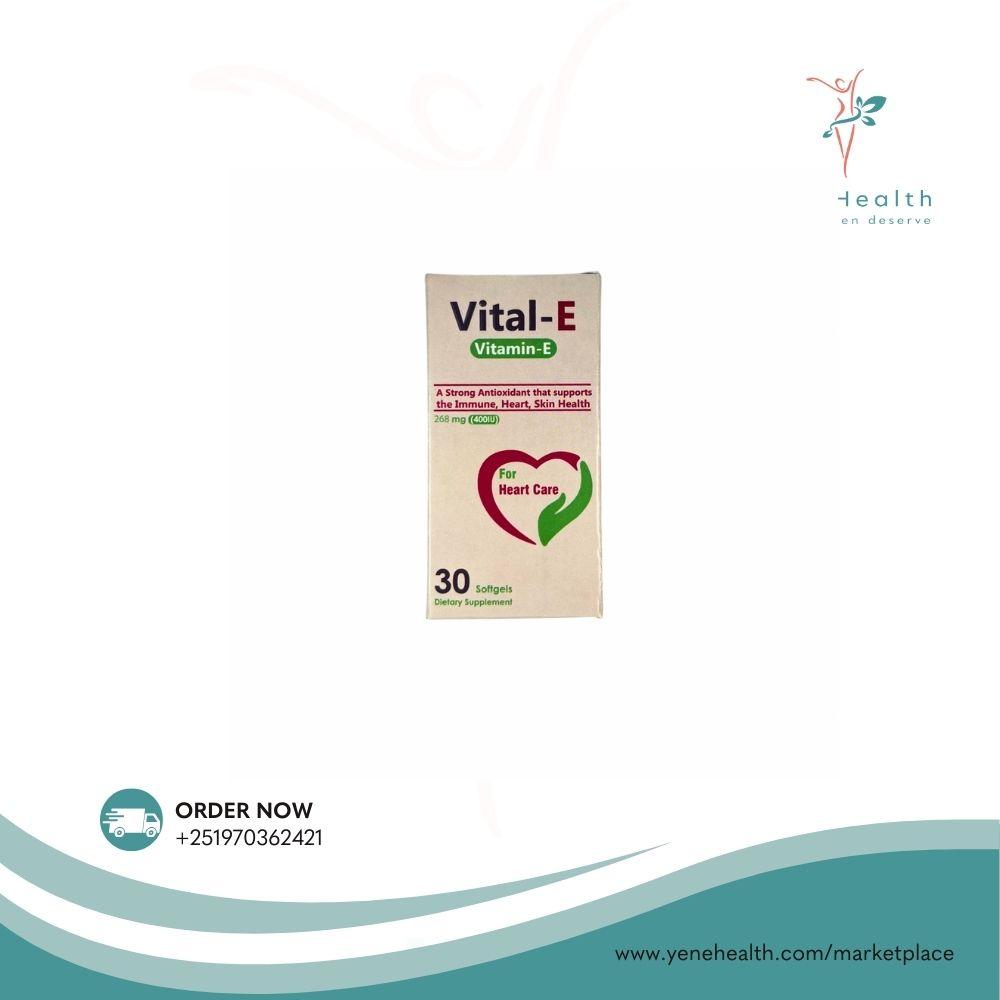 YeneHealth Marketplace - Vital-E (vitamin E 400iu soft gel of 30/tin)