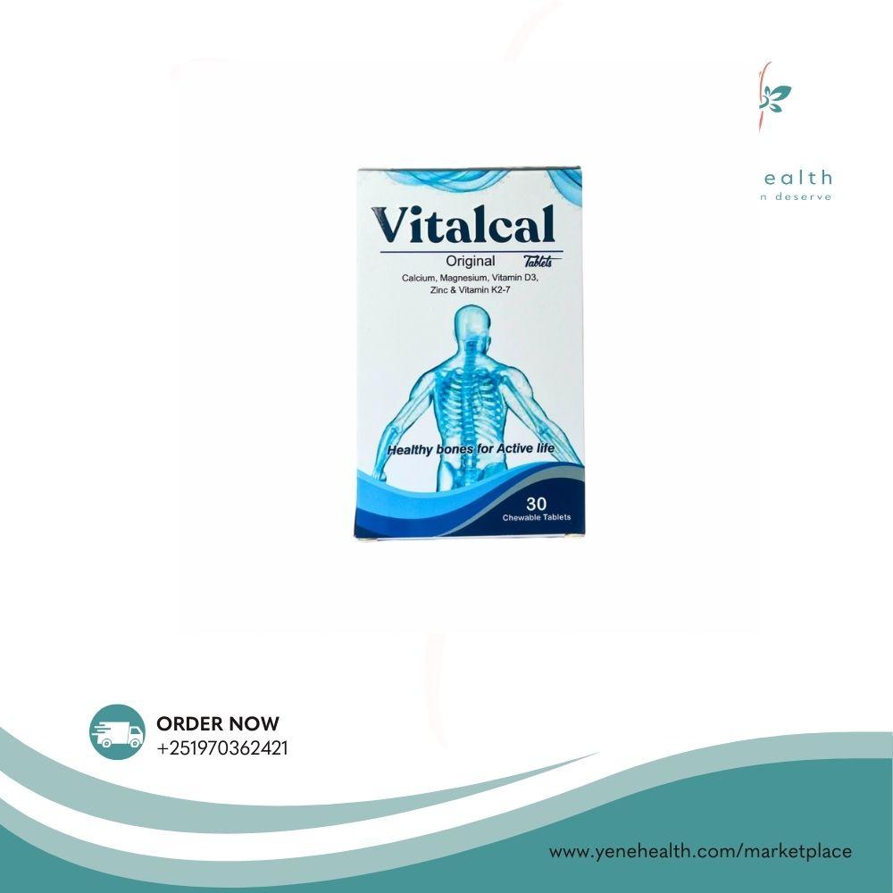 YeneHealth Marketplace - Vital Cal (Calcium Magnesium Vit K ) of 30 ...