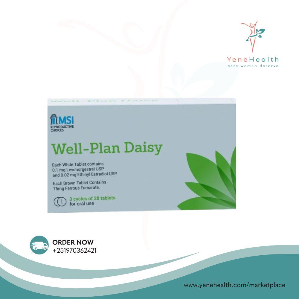 YeneHealth Marketplace - Well plan daisy (Combined oral contraceptive pill)
